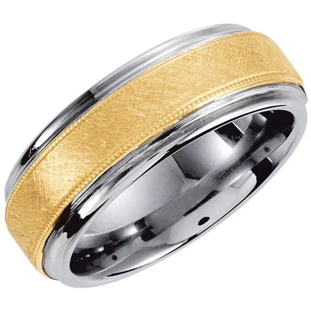 Mixed Metal Wedding Band – Alder Jewellers Paris